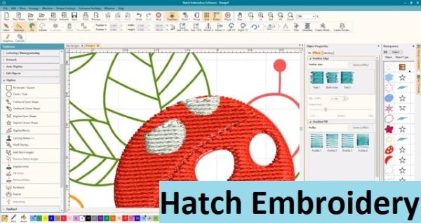 Hatch Embroidery Digitizer - Absolute Digitizing