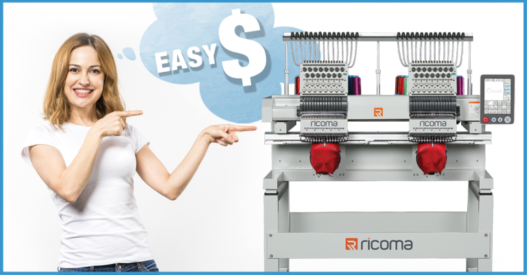 Best Seller Ricoma 6 Head Embroidery Machine