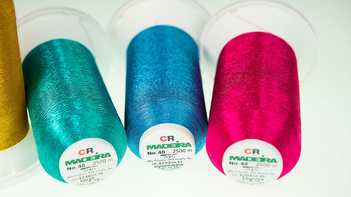 How to Use Metallic Threads in Machine Embroidery